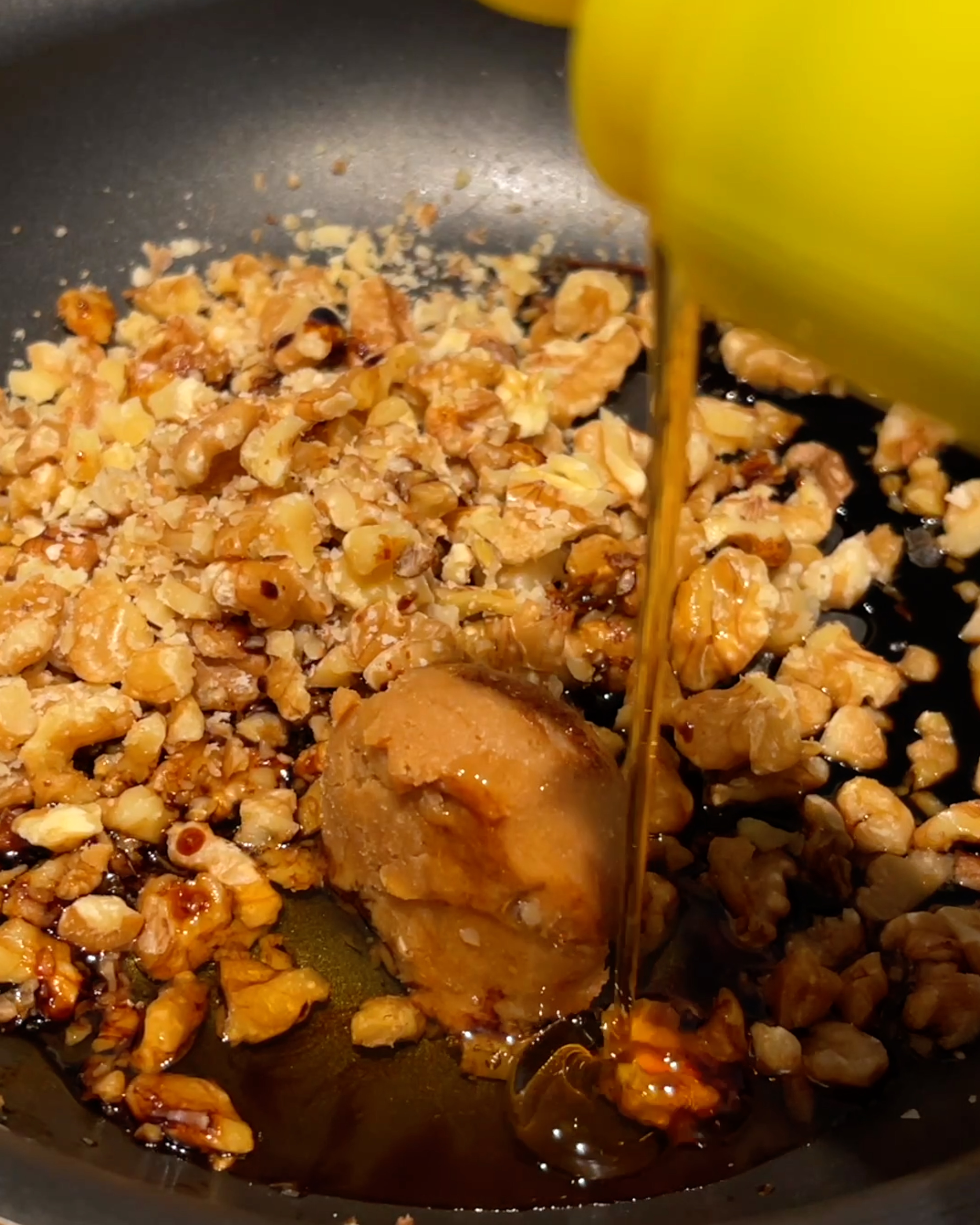 Miso Walnut Rice Balls - Doobydobap