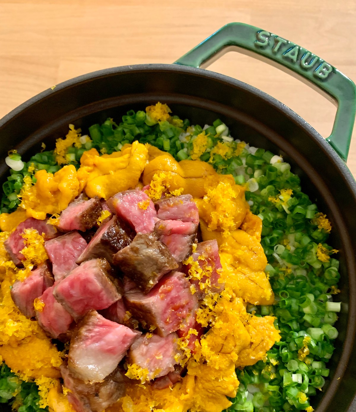 Uni Steak Pot Rice - Doobydobap