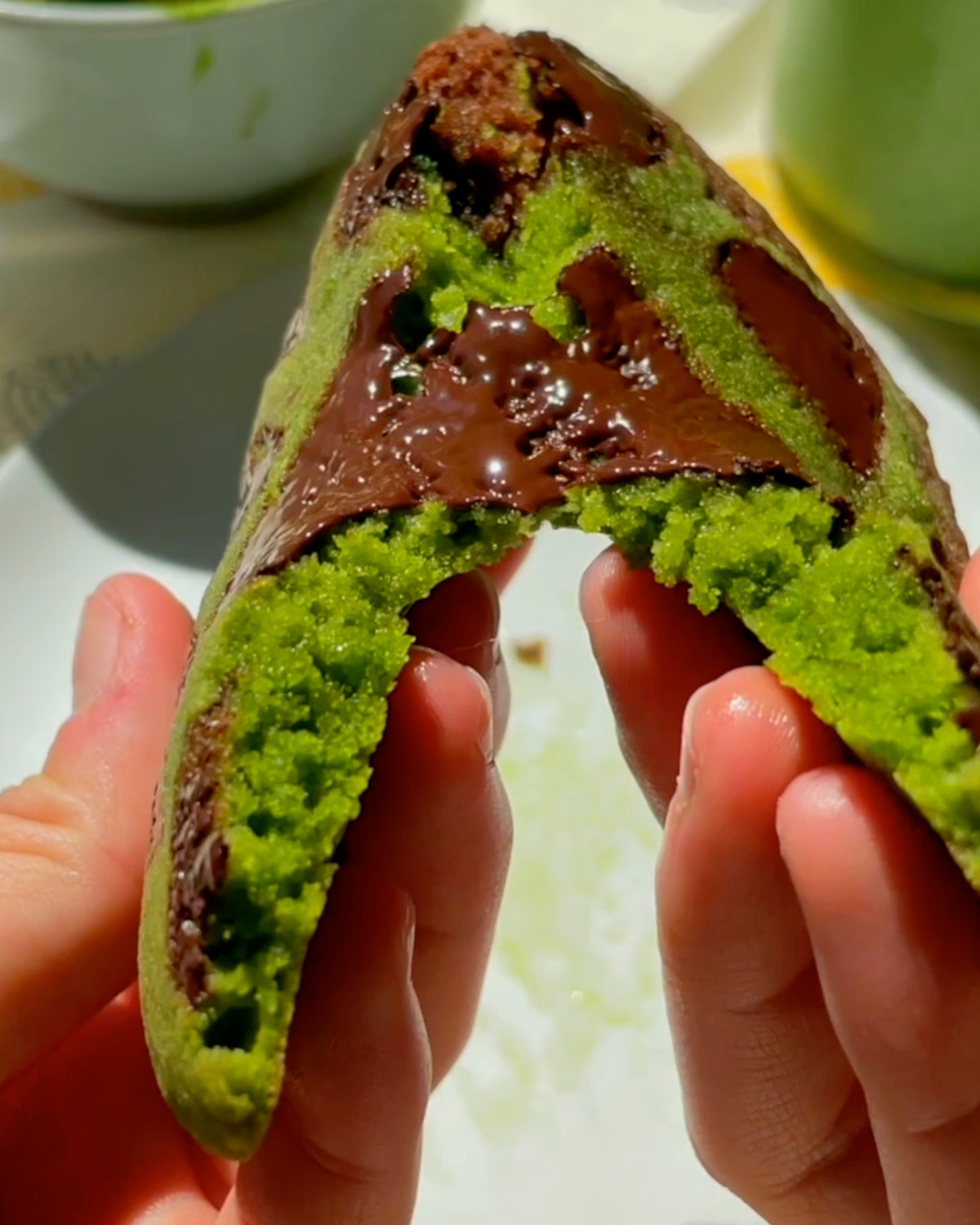 Matcha Chocolate Chip Cookies - Doobydobap