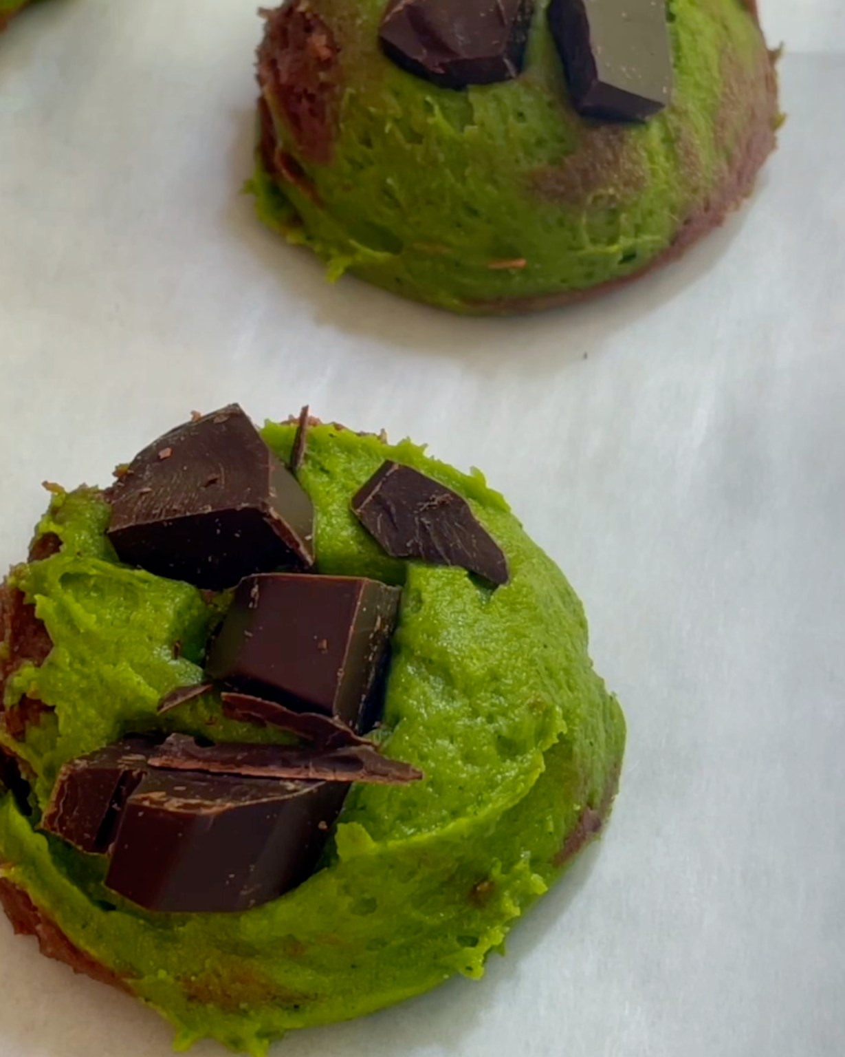 Matcha Chocolate Chip Cookies - Doobydobap